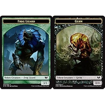 Amazon.com: Magic: the Gathering - Frog Lizard // Germ Token (015/024 ...
