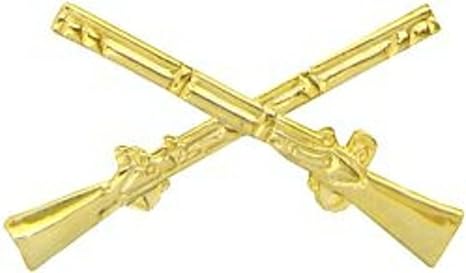 Amazon.com: US Army Infantry Crossed Rifles Lapel Pin or Hat Pin (gold ...