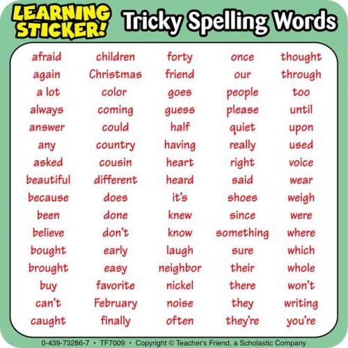 Tricky Words Learning Stickers: Scholastic: 9780439732864: Amazon.com ...