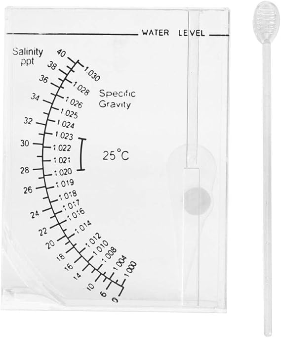 Aquarium Salinity Tester Square Seawater Salt Meter Fish Tank Salinity ...