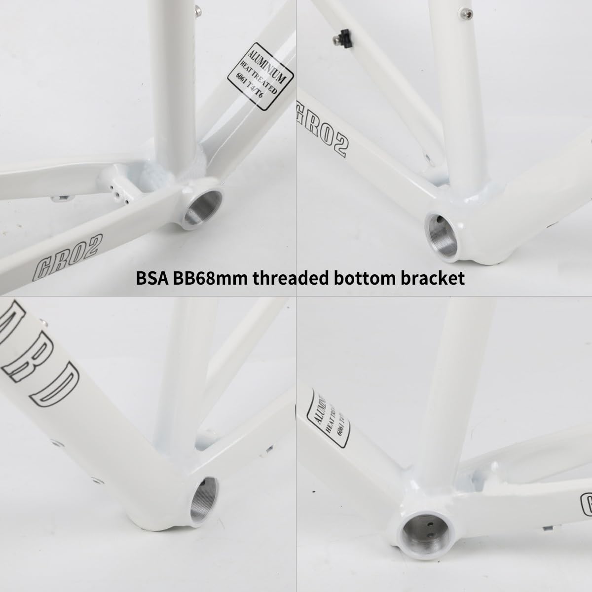 BSFHQS 700C Road Bike Frameset Gravel Bike Frame 44cm/47cm/50cm/53cm ...