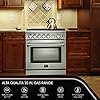 FORNO Lseo Full Gas 30" Inch. Freestanding Range with 5 Defendi Burners ...