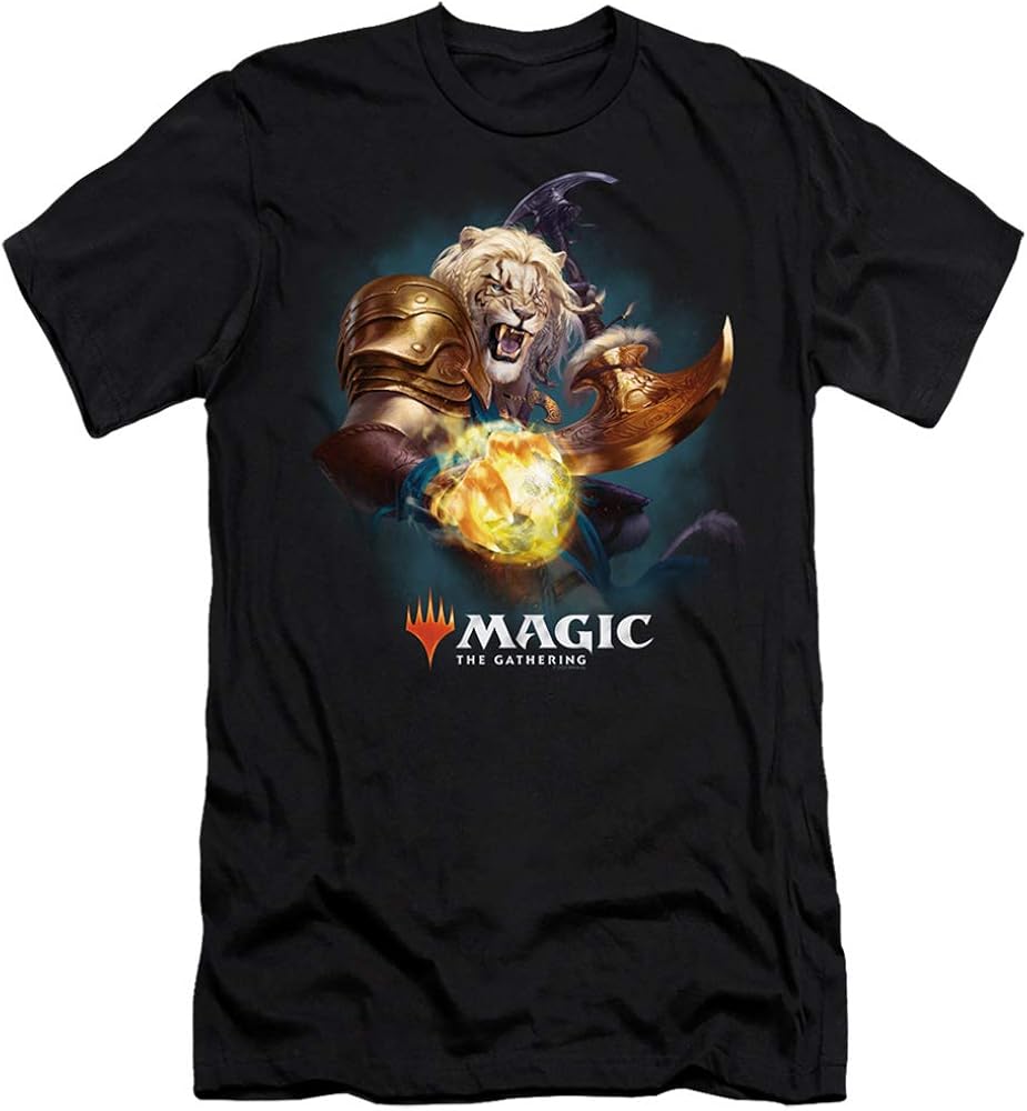 Amazon.com: Magic The Gathering Ajani Slim Fit Unisex Adult T Shirt for ...