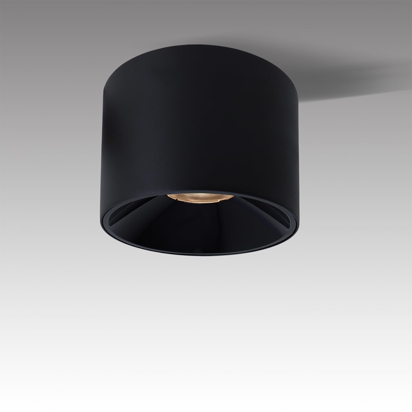 Marknice LED Dimmable Ceiling Spot Light Aluminum Matte Black 4.72 ...