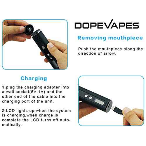 Pathfinder V2 Dry Herb Vaporizer by DopeVapes, 1800mAh Battery, Large ...