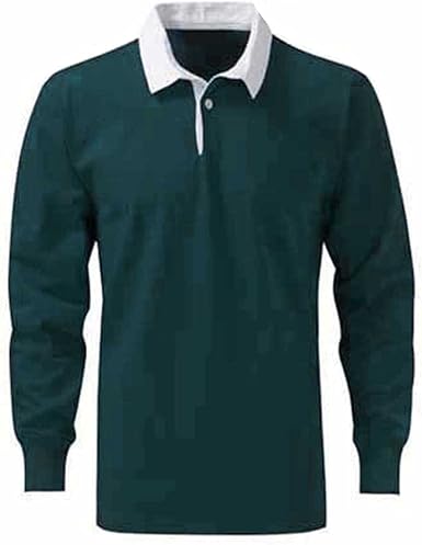 Mens Premium Cotton Rugby Shirts - SPORT WORK CASUAL - Size S - SMALL ...