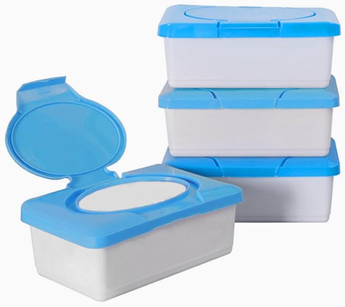 Baby Wipes Box, Plastic Wipes Dispenser Tub Plastic Tissue Case Diaper ...