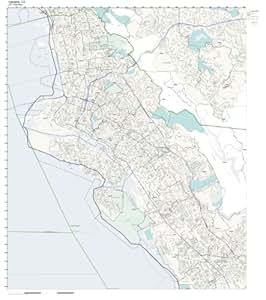 Amazon.com: ZIP Code Wall Map of Oakland, CA ZIP Code Map Not Laminated ...