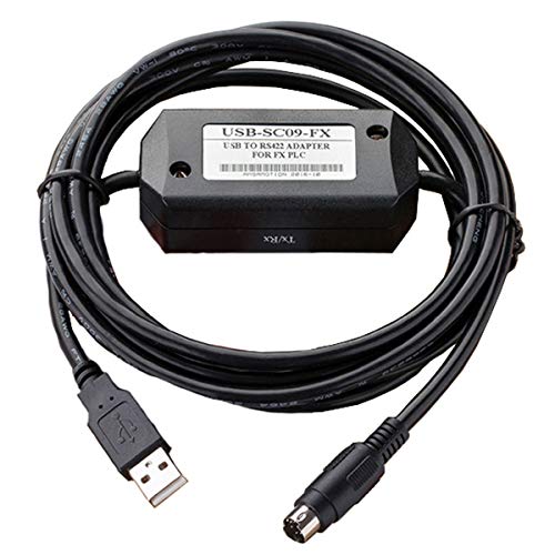 AMSAMOTION USB-SC09-FX for Mitsubishi FX1N FX2N FX1S FX3U Series PLC ...