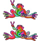 Amazon.com - Enjoy It Peace Frogs Hope Peace Frogs Car Sticker, Outdoor ...