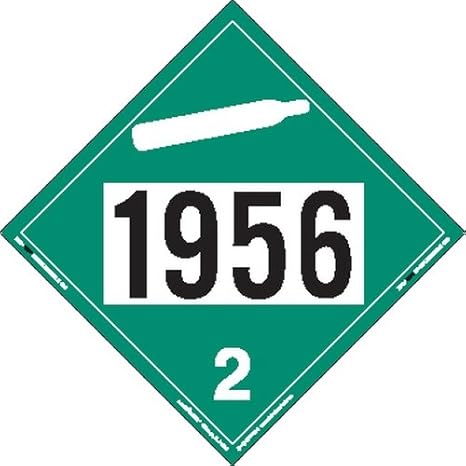 Labelmaster ZVR81075 UN 1075 Flammable Gas Hazmat Placard Removable ...