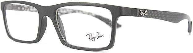 Amazon.com: Ray-Ban RX8901 Eyeglass Frames 5263-55 - Demi Gloss Black ...