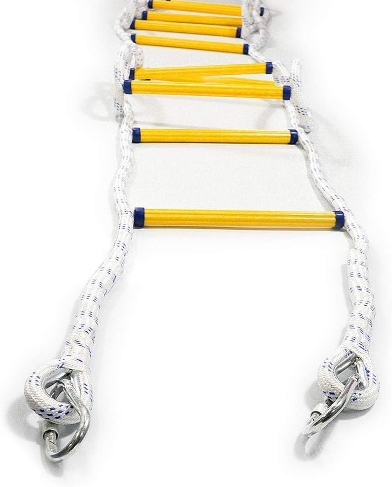 Fire Escape Ladder Rescue Ladder(2-10Story) - Flame Resistant Fire ...