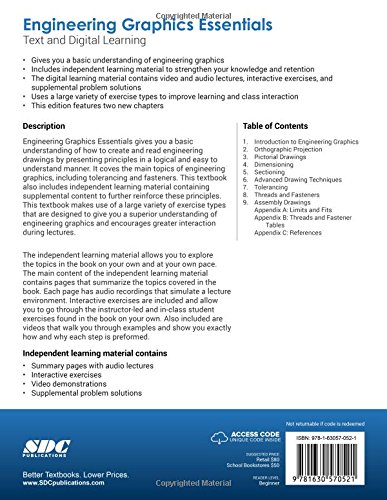Engineering Graphics Essentials 5th Edition (Including unique access code)