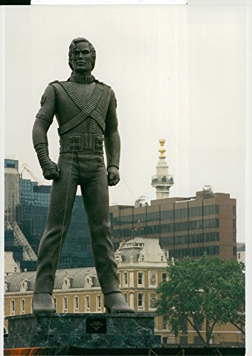Buy Vintage photo of A 30 foot tall statue of Michael Jackson floated ...