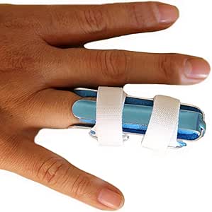 Frog Mallet Finger Support,Plastic Aluminum Splint,Elastic Adjustable ...