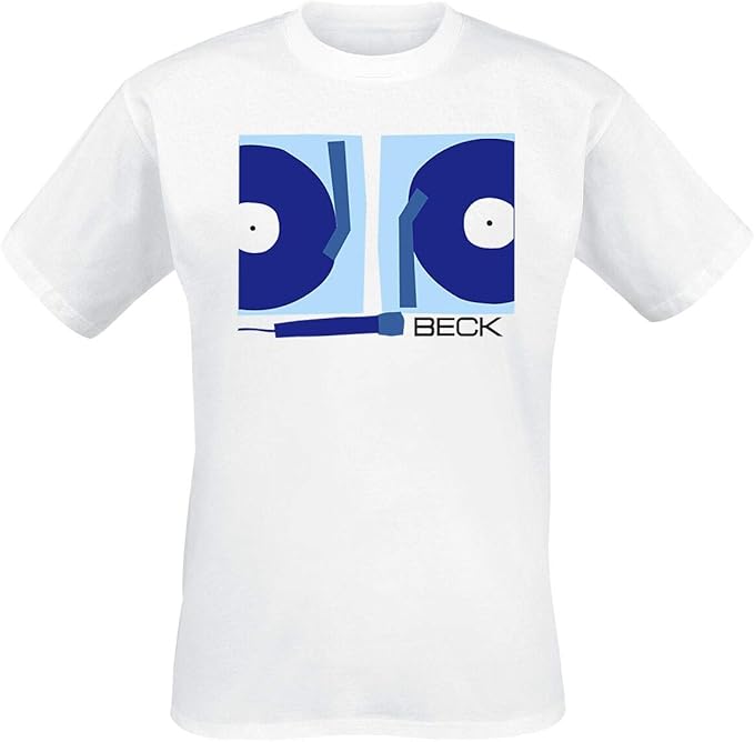 Beck T Shirt Decks Band Logo Nuevo Oficial De Los Hombres Blanco Size ...