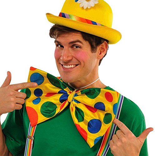 Goofy & Fun Costume Party Clown Bow Tie, 13" X 8 1/2", Multicolor ...
