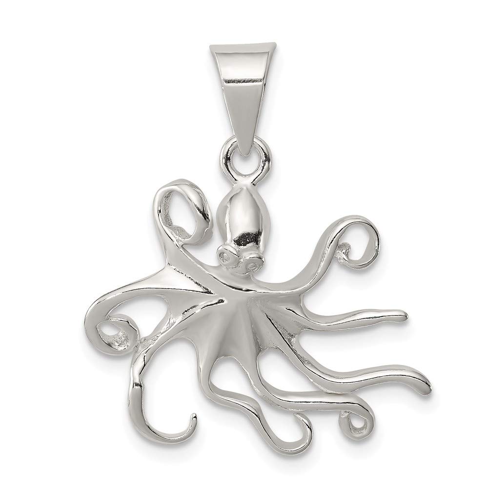 Amazon.com: 925 Sterling Silver Octopus Charm and Pendant: Jewelry