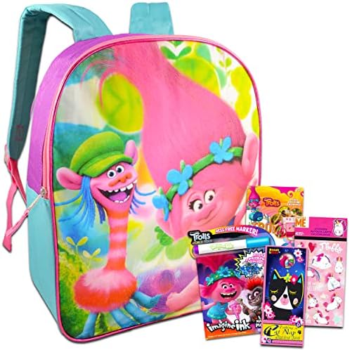 Trolls World Tour Backpack Set for Girls Kids ~ Deluxe 16 Trolls ...