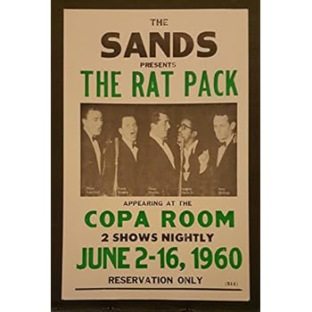 Amazon.com: The Rat Pack at The Sands Casino Las Vegas 1960 14" X 22 ...