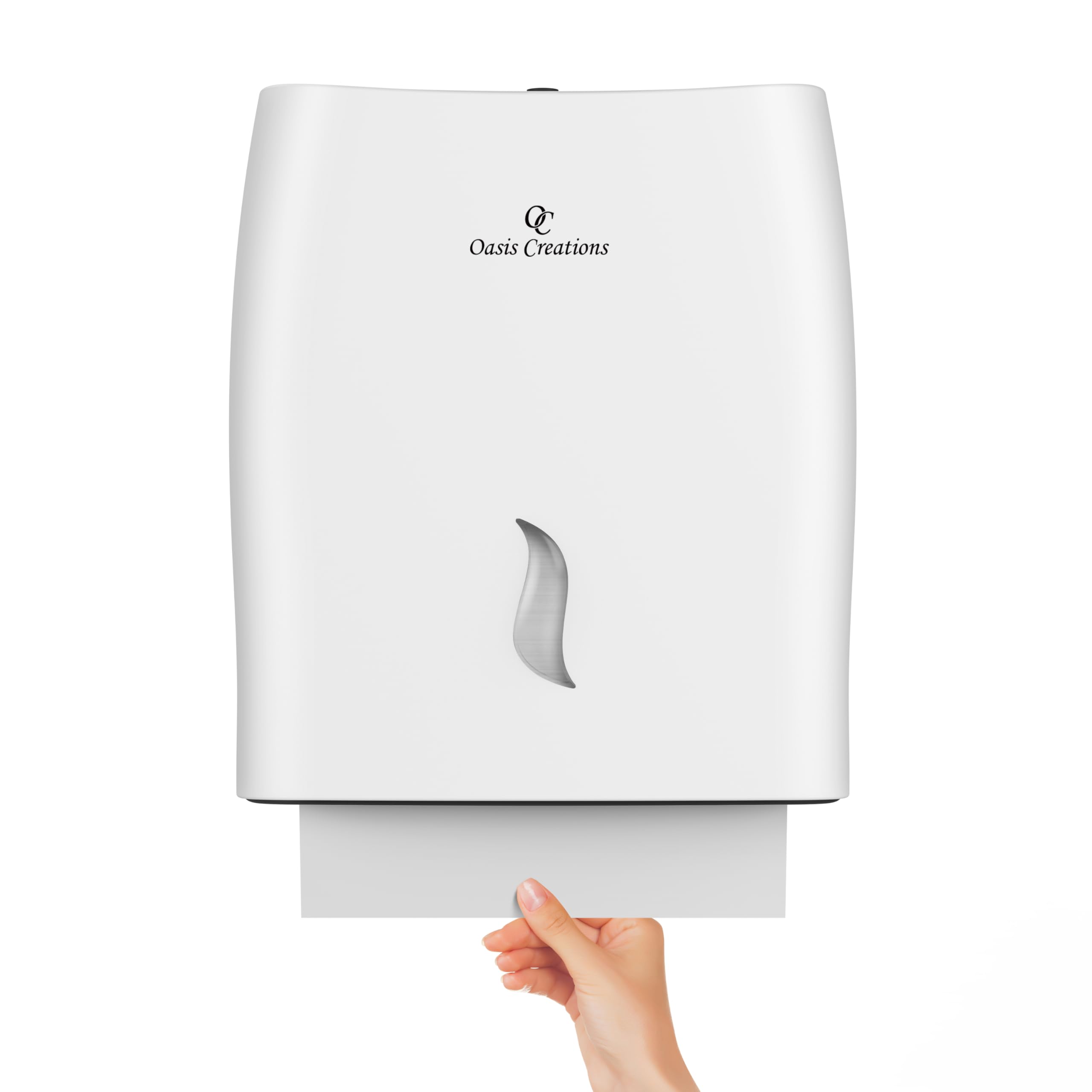 Touchless White Paper Towel Dispenser by Oasis Creations-Wall Mount ...