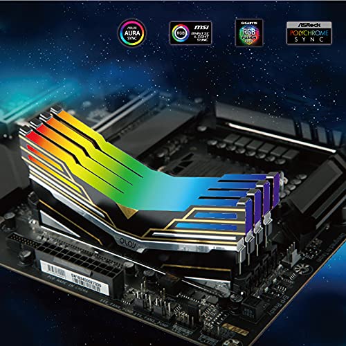 OLOy DDR4 RAM 32GB (2x16GB) Warhawk Aura Sync RGB 4000 MHz CL18 1.4V ...