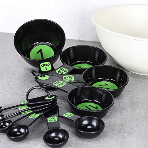 Chef Craft 42019 Measuring Cups, 10 Piece Set, Green - Buy Online in ...