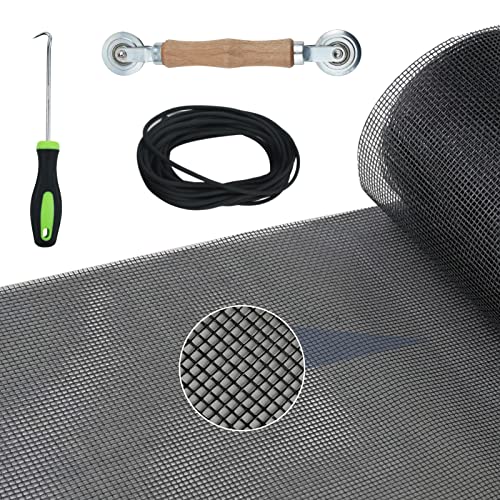 Window Screen Replacement 39"x 118", DIY Adjustable Fiberglass Screen ...
