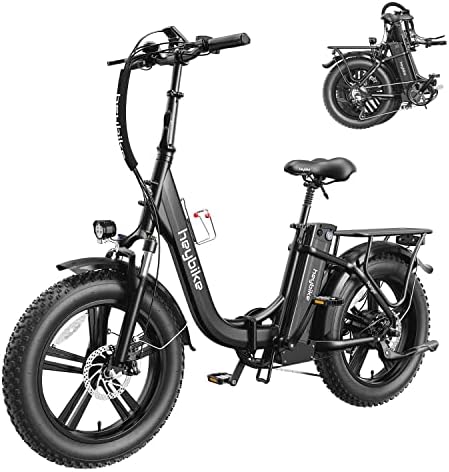 Heybike Ranger Electric Bike for Adults 500W Foldable Ebike with 48V 15Ah Removable Battery, Hey ...