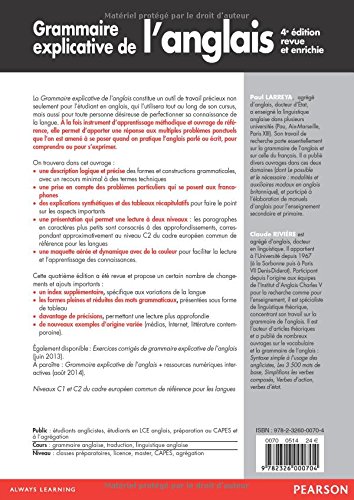 grammaire explicative de l'anglais pdf gratuit
