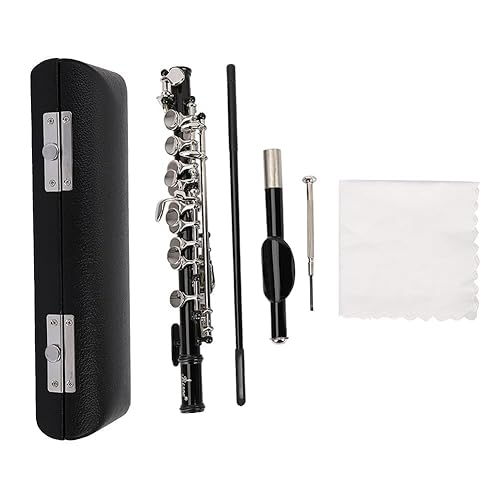 Key of C Piccolo with PU Leather Box, Nickel-plated Piccolo Flute ...