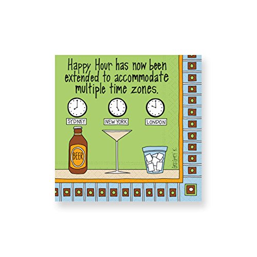 Design Design Multiple Time Zones Cocktail Napkins, Green the best Bar ...