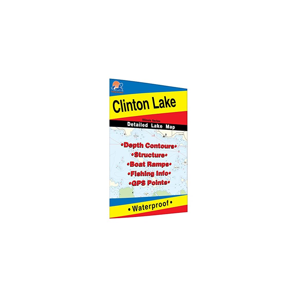 Clinton Lake (Illinois) Fishing Map - MasterBasser