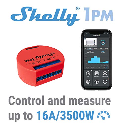 Shelly 1PM One Smart Relay Switch WiFi Open Source Wireless Home ...