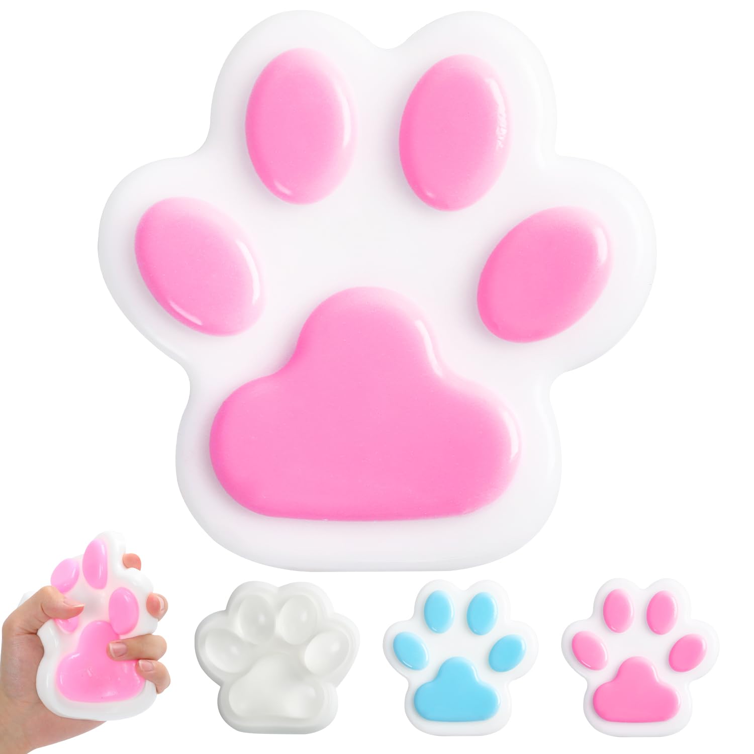Handmade Big Cat Paw Silicone Squeeze Toy, Giant Cat Paw Squeeze Toy ...