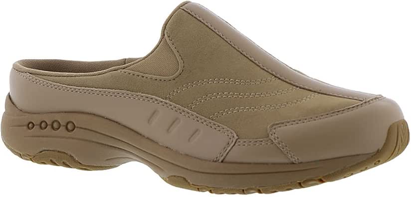 Amazon.com | Easy Spirit Women's Traveltime Clog, Taupe, 11 M | Mules ...