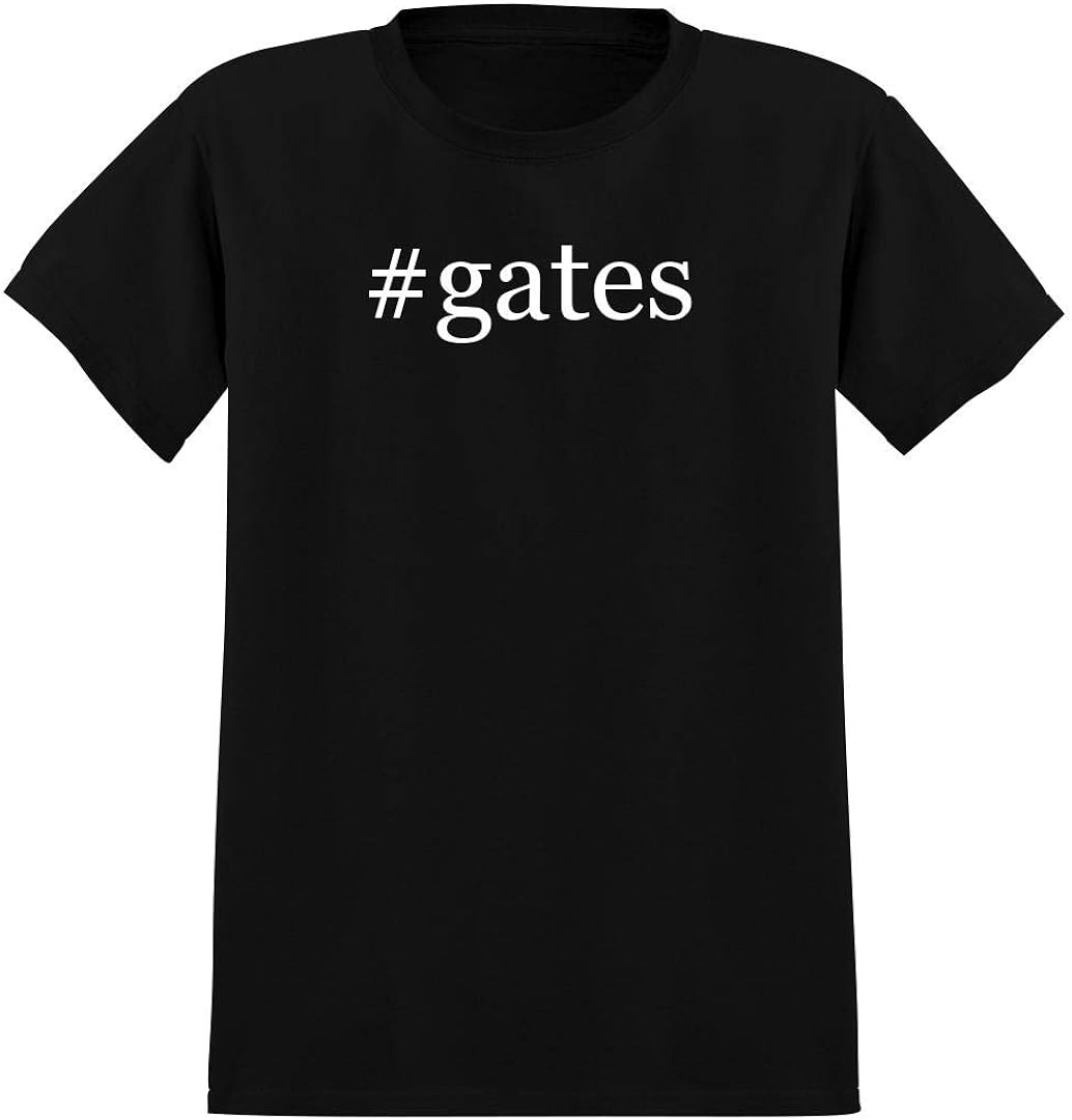 Amazon.com: #gates - Men's Hashtag Soft Graphic T-Shirt Tee, Black, X ...