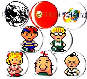 Amazon.com: Earthbound x 8 New 1" inch (25 mm) pins Buttons Badges SNES ...