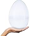 Amazon.com: Giant Transparent Jumbo Size Clear Plastic Easter Egg 10 ...