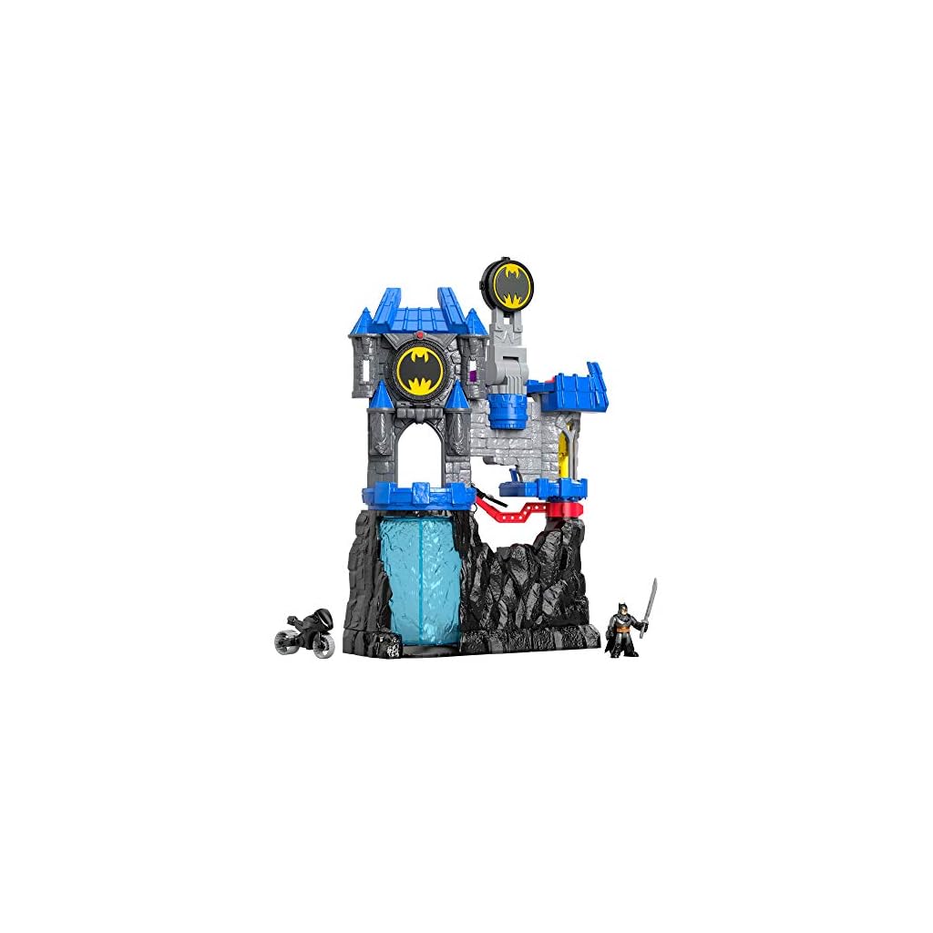 Fisher-Price Imaginext DC Super Friends Batman Toy, Wayne Manor Batcave ...