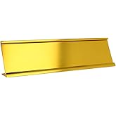 Amazon.com: 2" x 8" Aluminum Name Plate Holder for Desk - Set of 5 ...