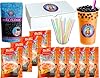 DeDe Instant Boba Tea Kit 9 Drink Packets, Straws & Boba Thai Iced Tea ...