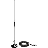 Amazon.com: Bingfu 27MHz CB Radio Antenna PL259 & BNC Male Magnetic Base Compatible with Cobra ...