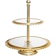 Amazon.com: Godinger Ripple Gold 2 Tier Platter Tray : Home & Kitchen
