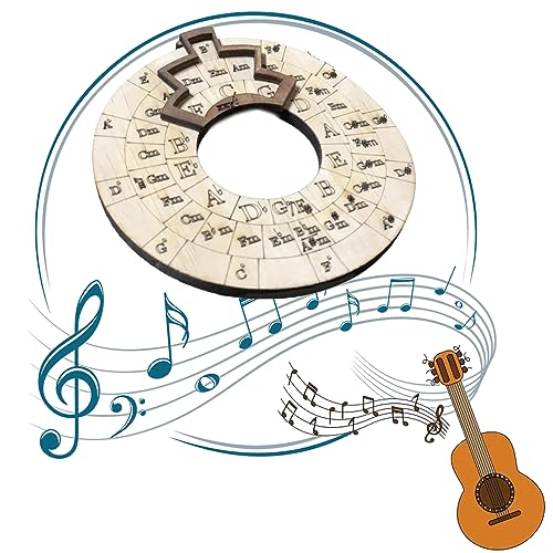 NNGXFC Circle of Fifths Wheel,Wooden Melody Tool Circle of Fifths ...