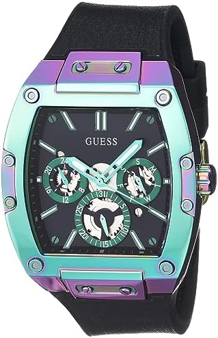 GUESS Men's 43mm Watch - Black Strap Black Dial Multi-Color Case price ...