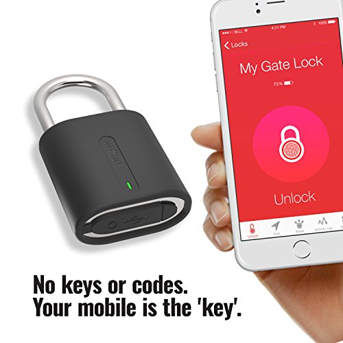 Dog & Bone Locksmart Mini - keyless bluetooth padlock - smart padlock ...