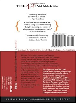 The 42nd Parallel: Volume One of the U.S.A. Trilogy: John Dos Passos ...