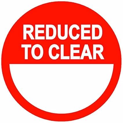 Price Stickers Reduced To Clear Stickers - 45mm - 200: Amazon.co.uk ...